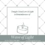 Wave of Light 2020: A Pregnancy & Infant Loss Remembrance Event