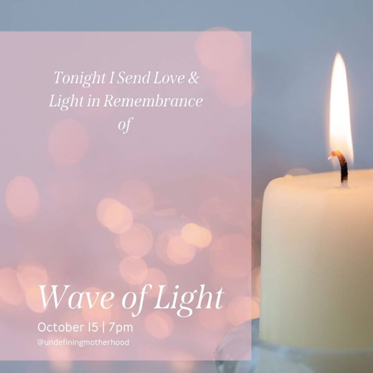 Wave of Light 2023: A Pregnancy & Infant Loss Event