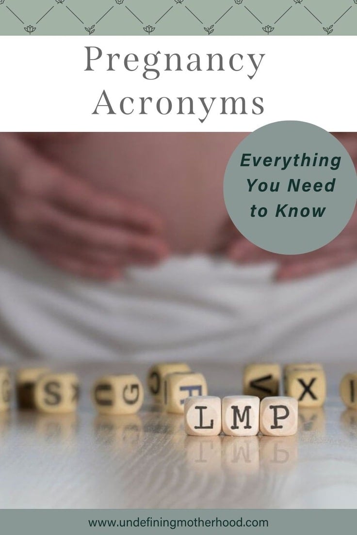 Everything You Need to Know About Pregnancy Acronyms
